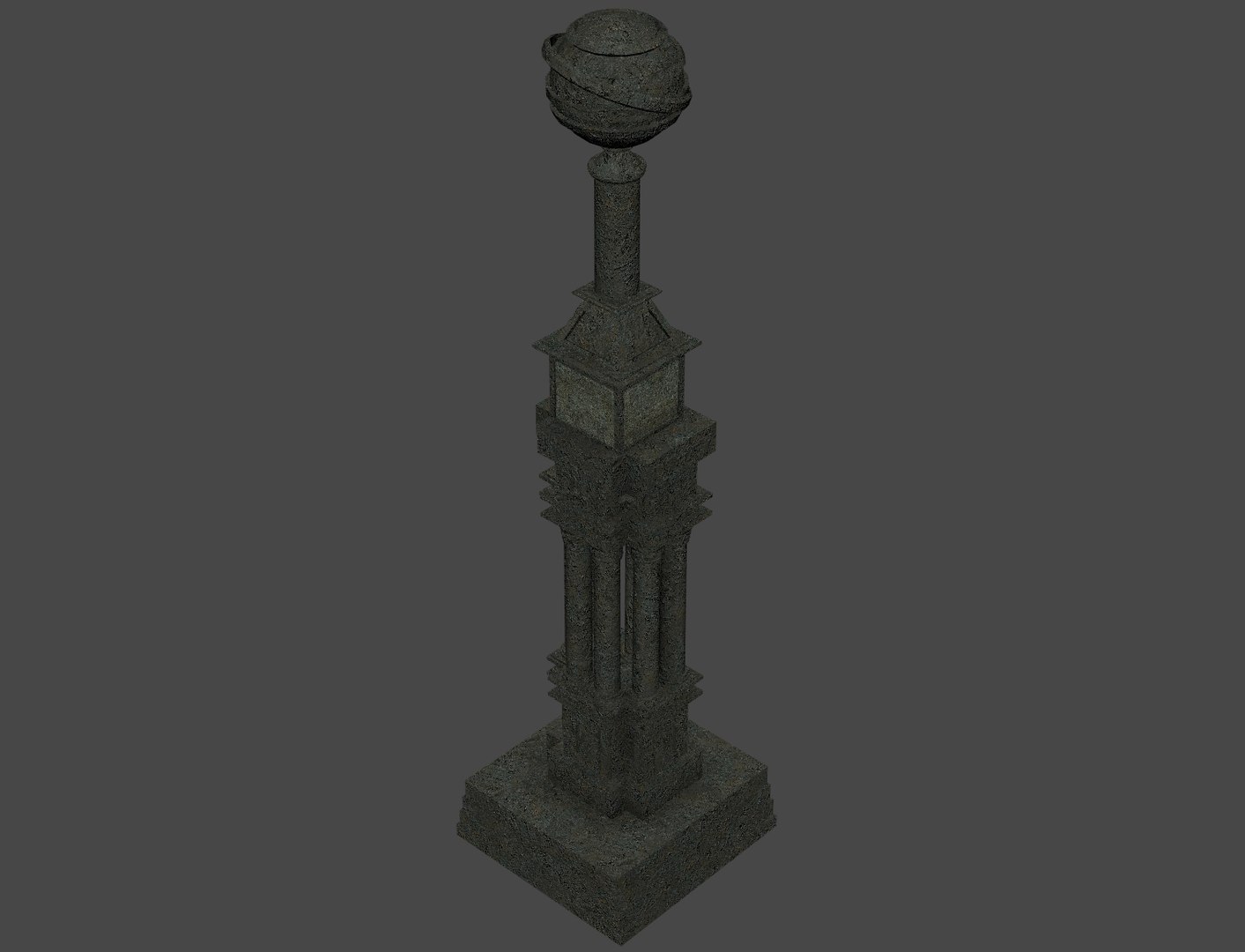 Fantasy Sphere Colum Pillar 3D - TurboSquid 1785586