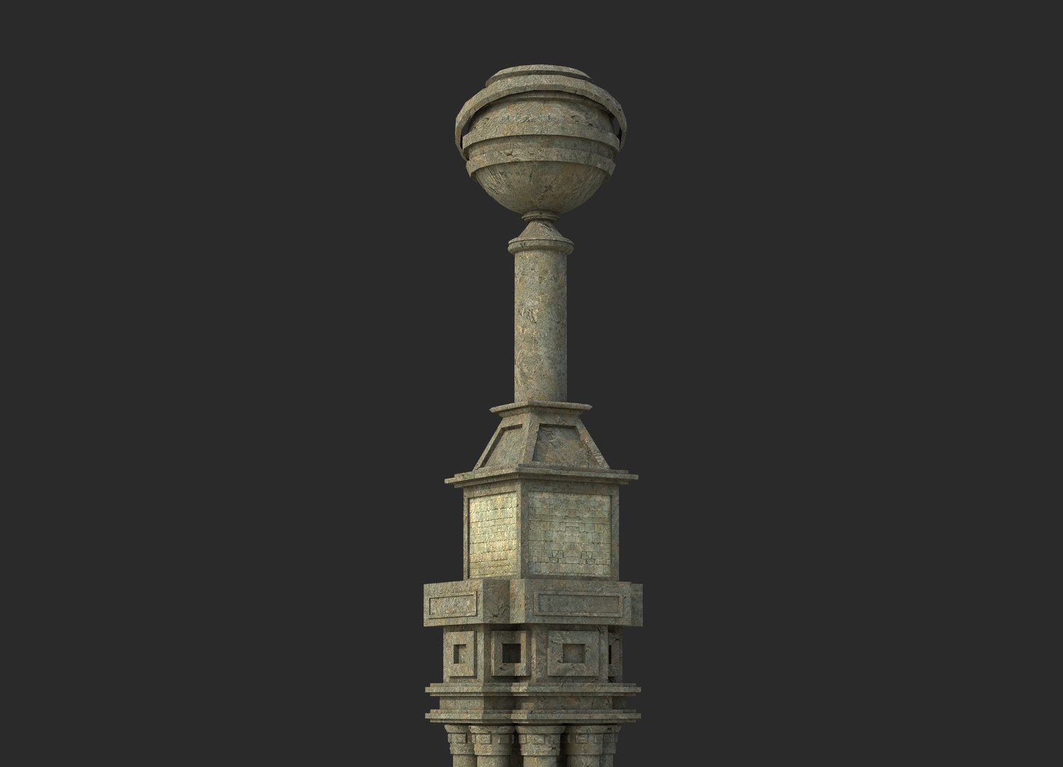 Fantasy Sphere Colum Pillar 3D - TurboSquid 1785586
