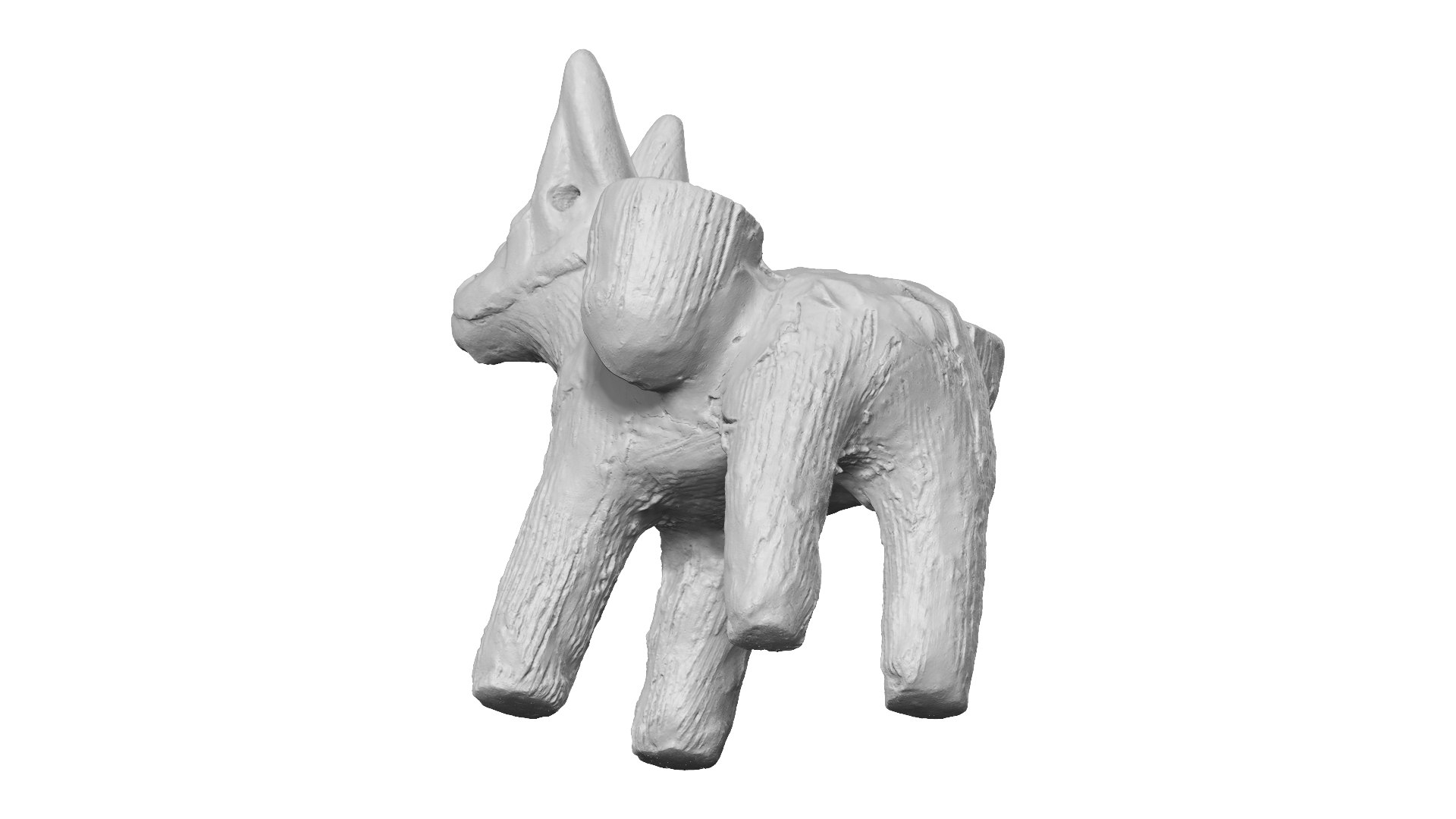 3D model Donkey Clay Craft Raw Scanned - TurboSquid 1795574