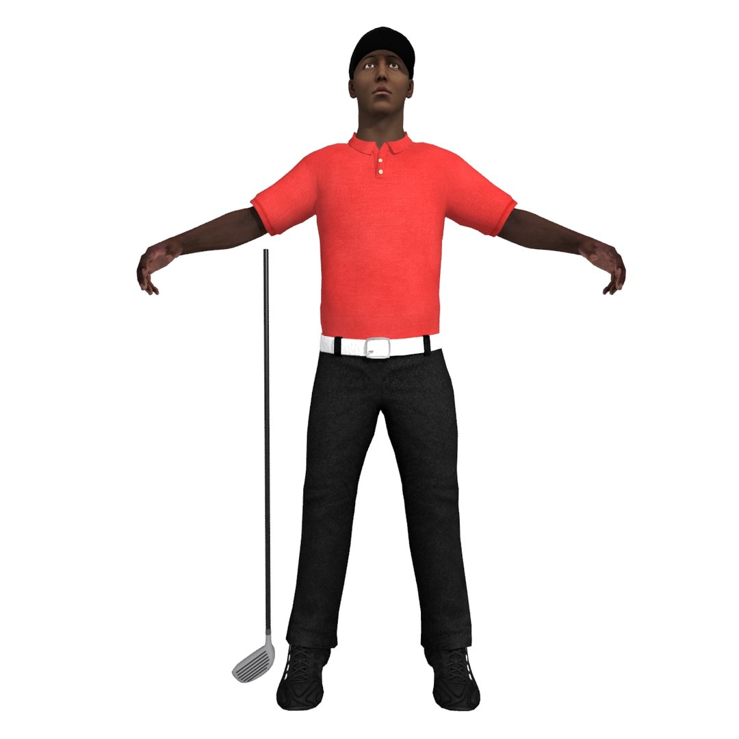 golf golfer 3d model