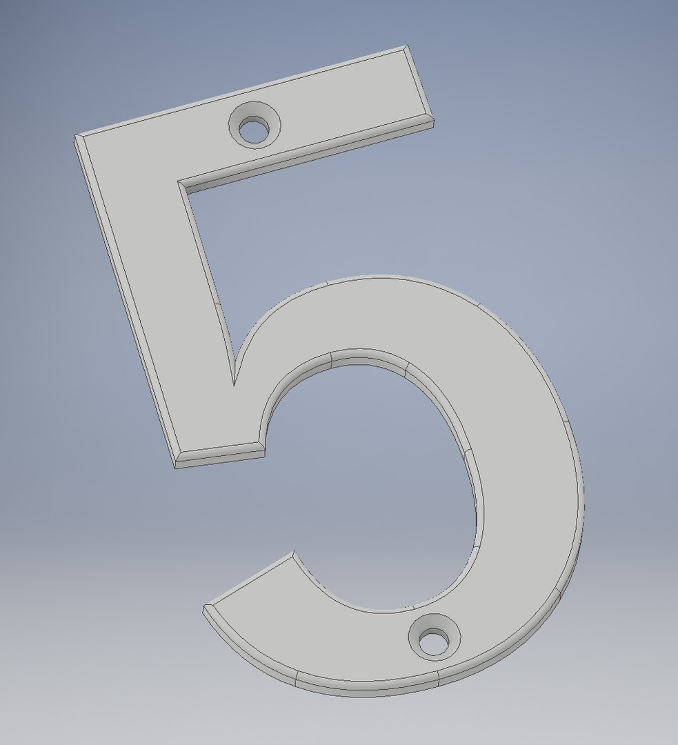 3D Model Number 5 - TurboSquid 2214103