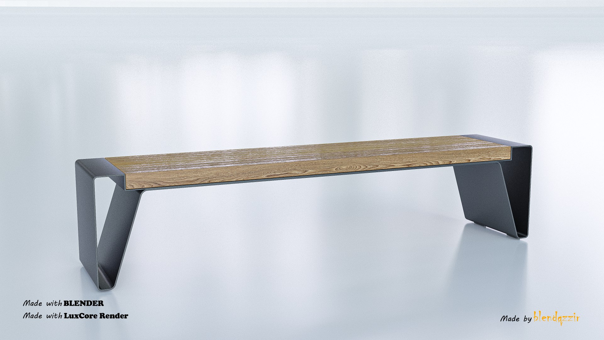 3D Model Bench Radium - TurboSquid 1663507