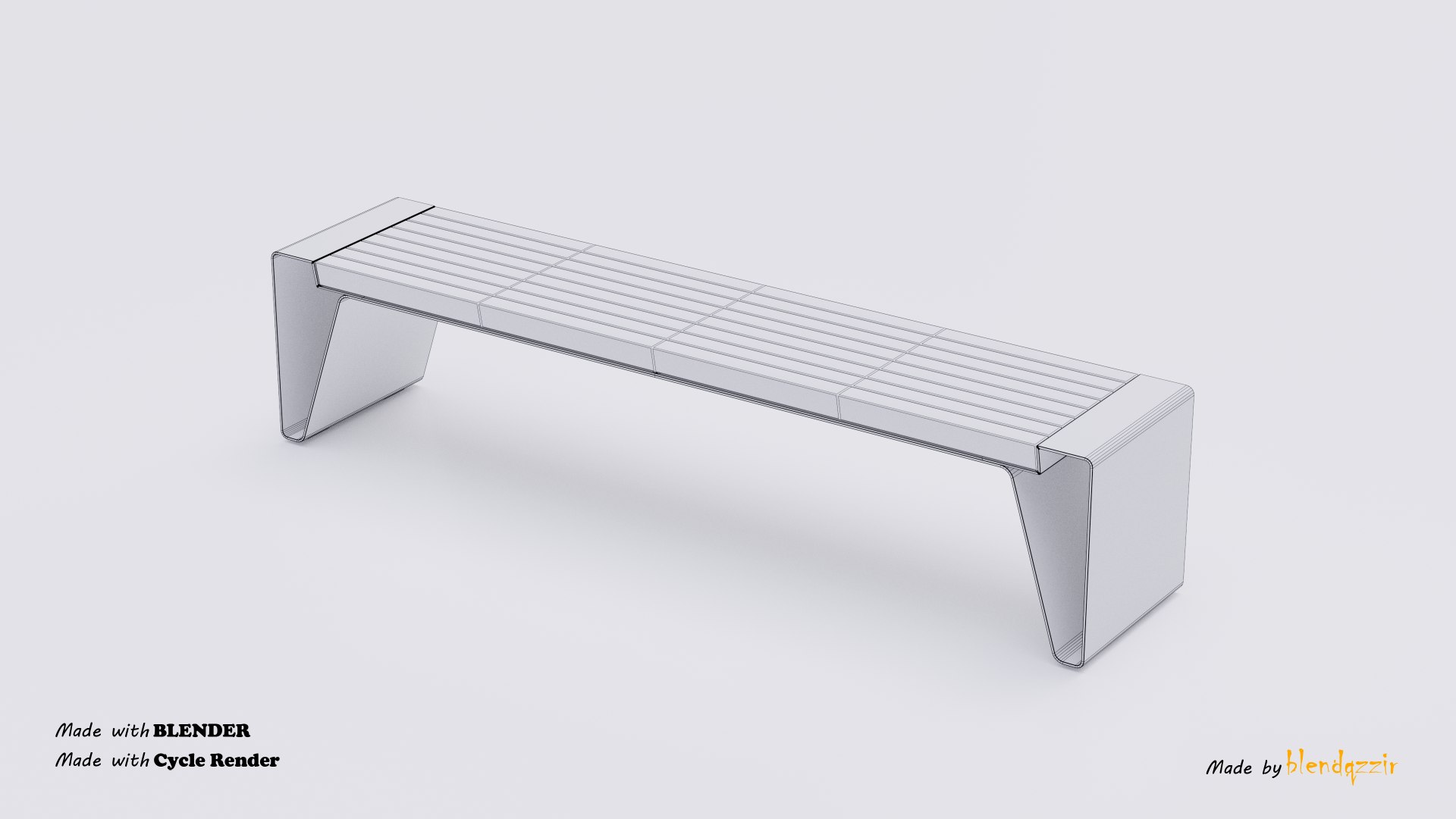 3D Model Bench Radium - TurboSquid 1663507