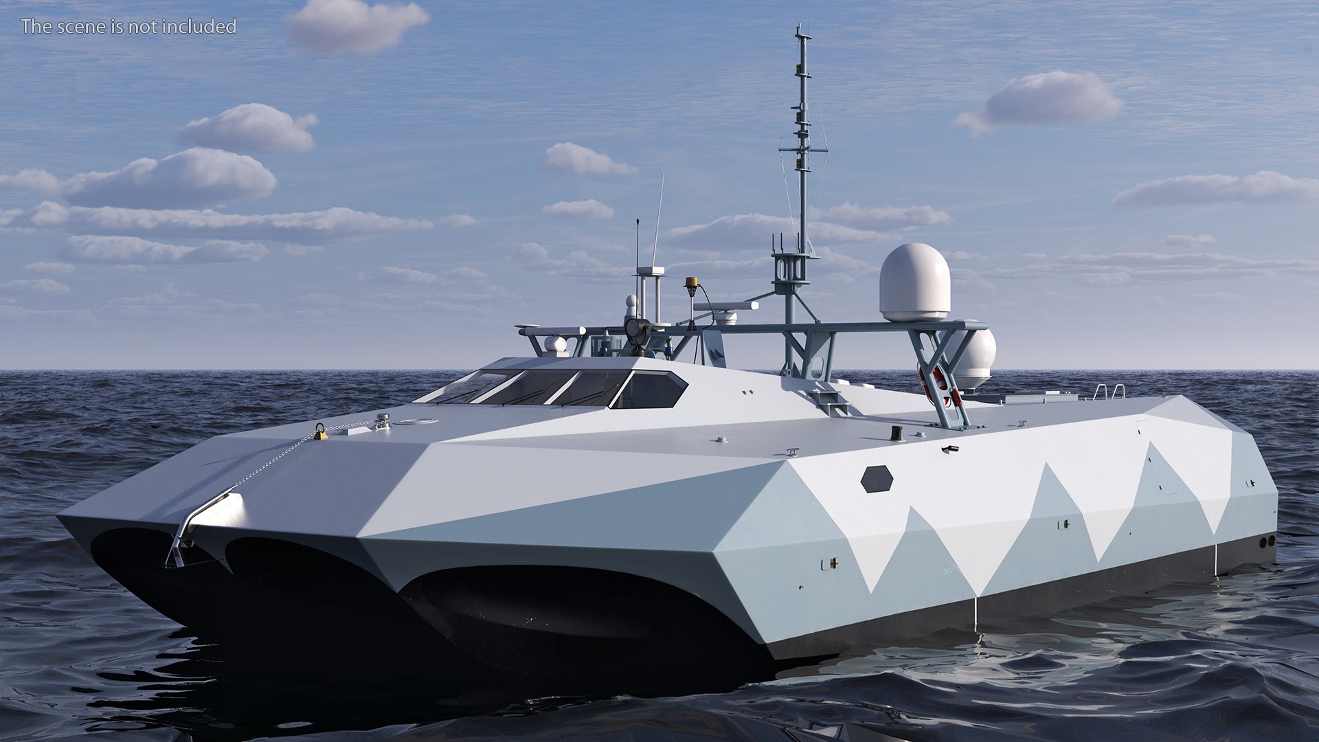 M80 Stiletto Stealth Naval Ship Rigged For Cinema 4D 3D Model ...