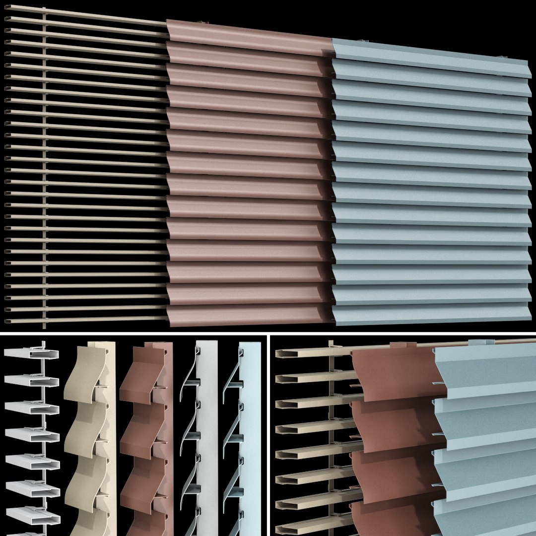 3D Metal blinds shutter for windows and doors model - TurboSquid 1844068