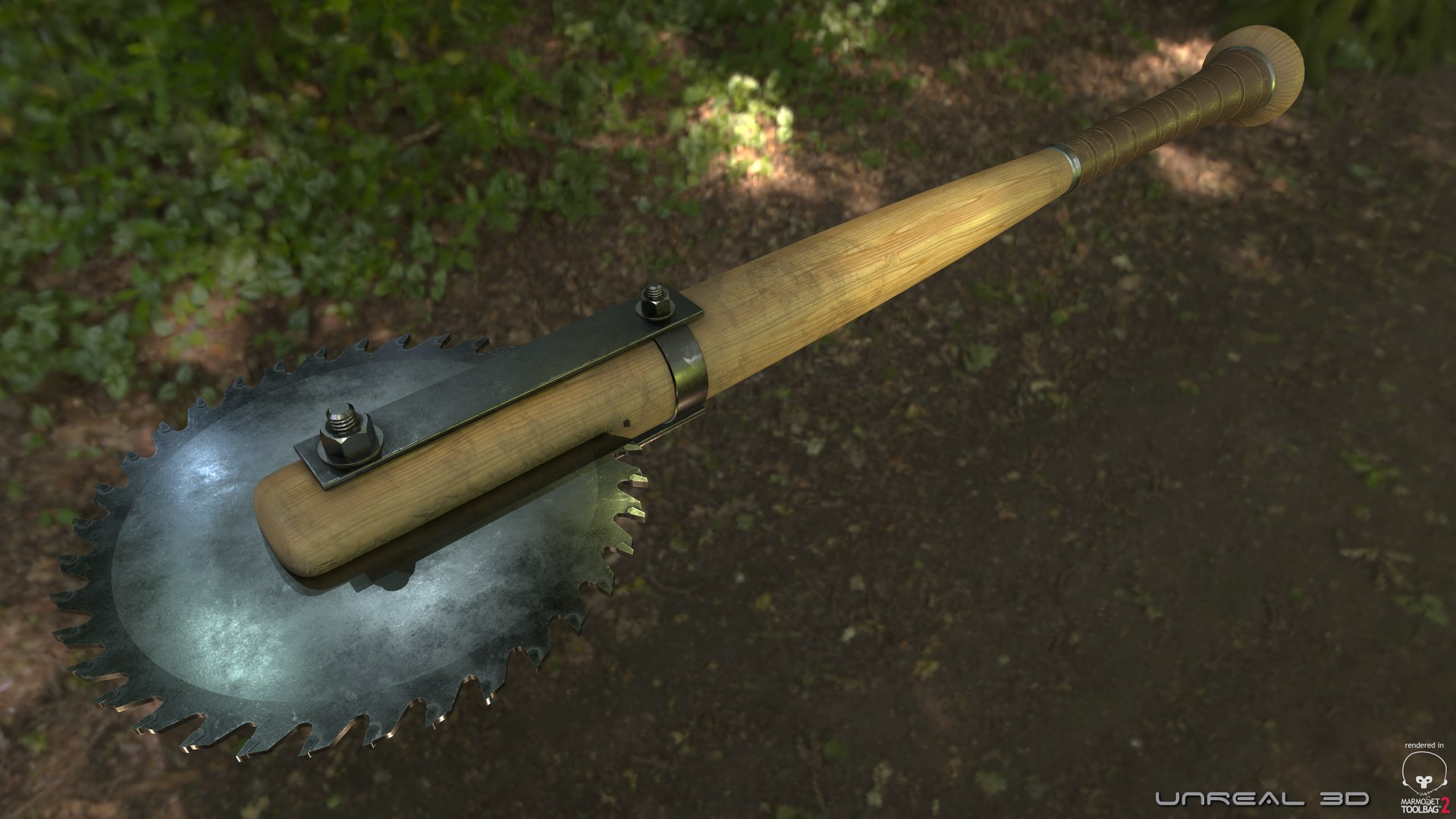 Obj Apocalyptic Saw Blade Bat