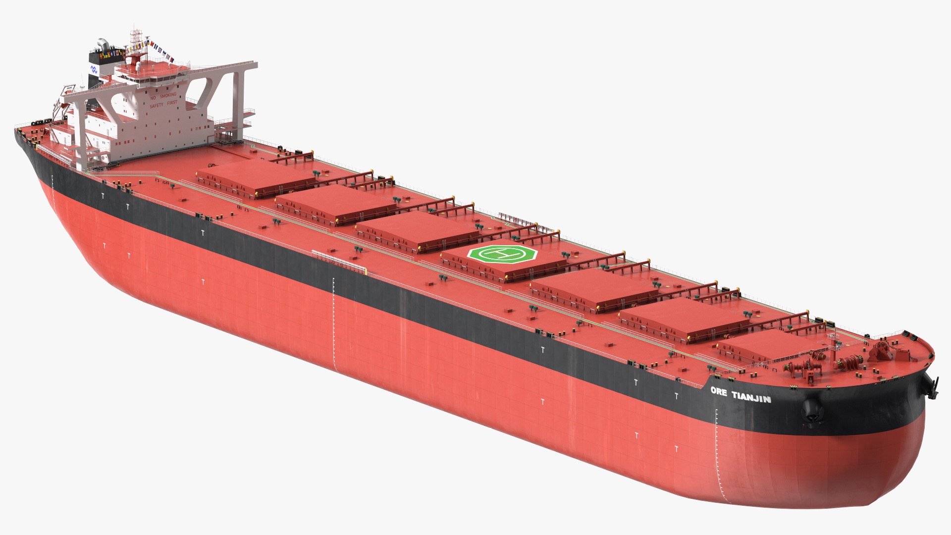 Ore Carrier Ship Loaded Dirty model - TurboSquid 1900304