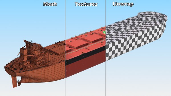 Ore Carrier Ship Loaded Dirty model - TurboSquid 1900304