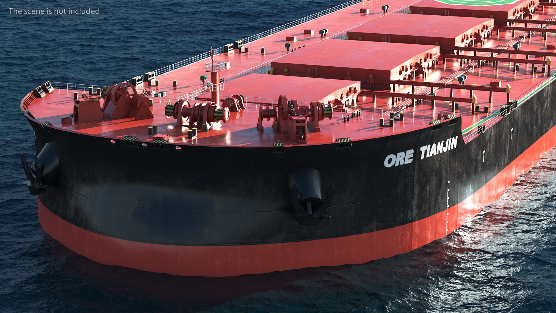 Ore Carrier Ship Loaded Dirty model - TurboSquid 1900304