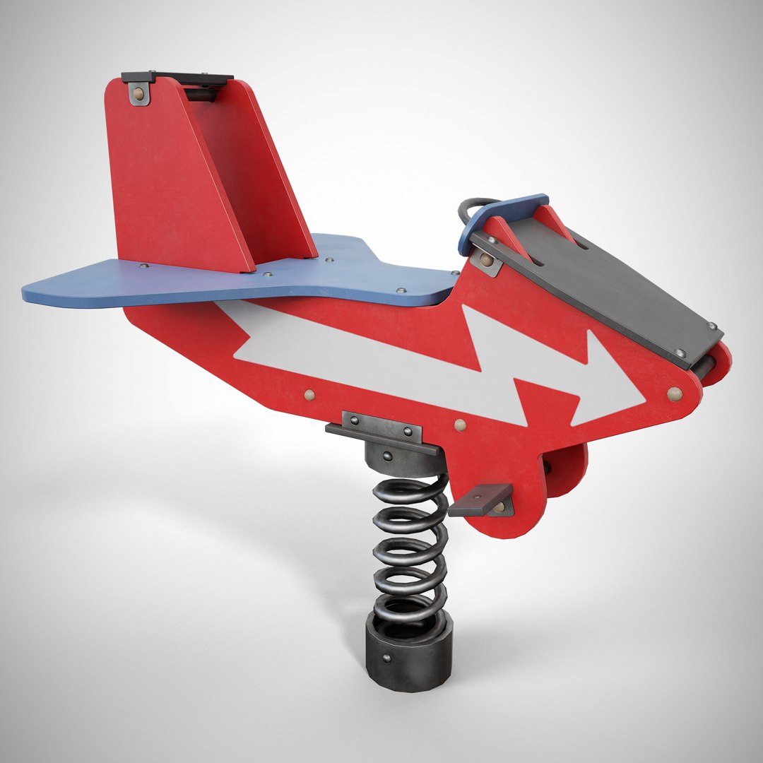 Painted Playground Airplane Model - TurboSquid 2153797