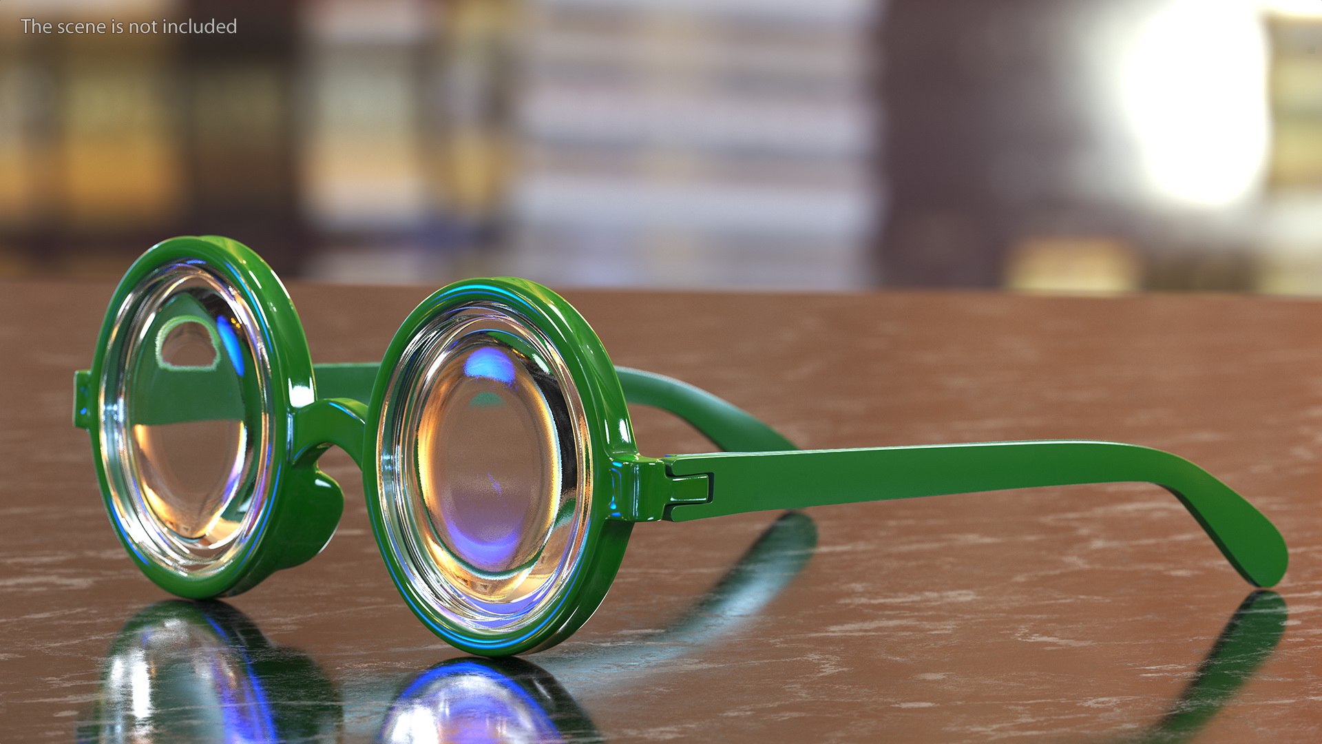 Green Nerd Glasses 3D Model - TurboSquid 1911693