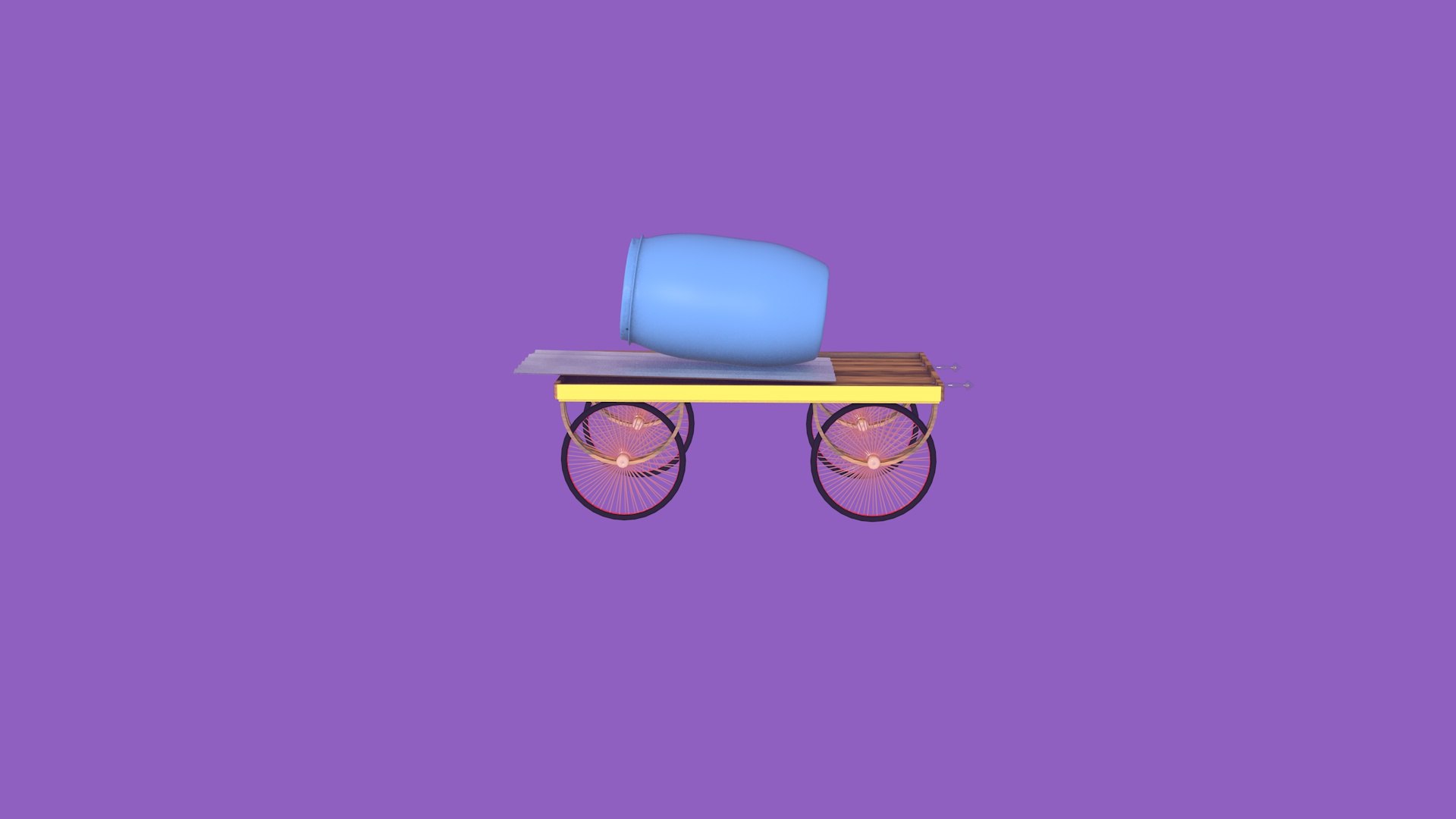 3D Indian Hand Cart HatGadi Model - TurboSquid 1819606