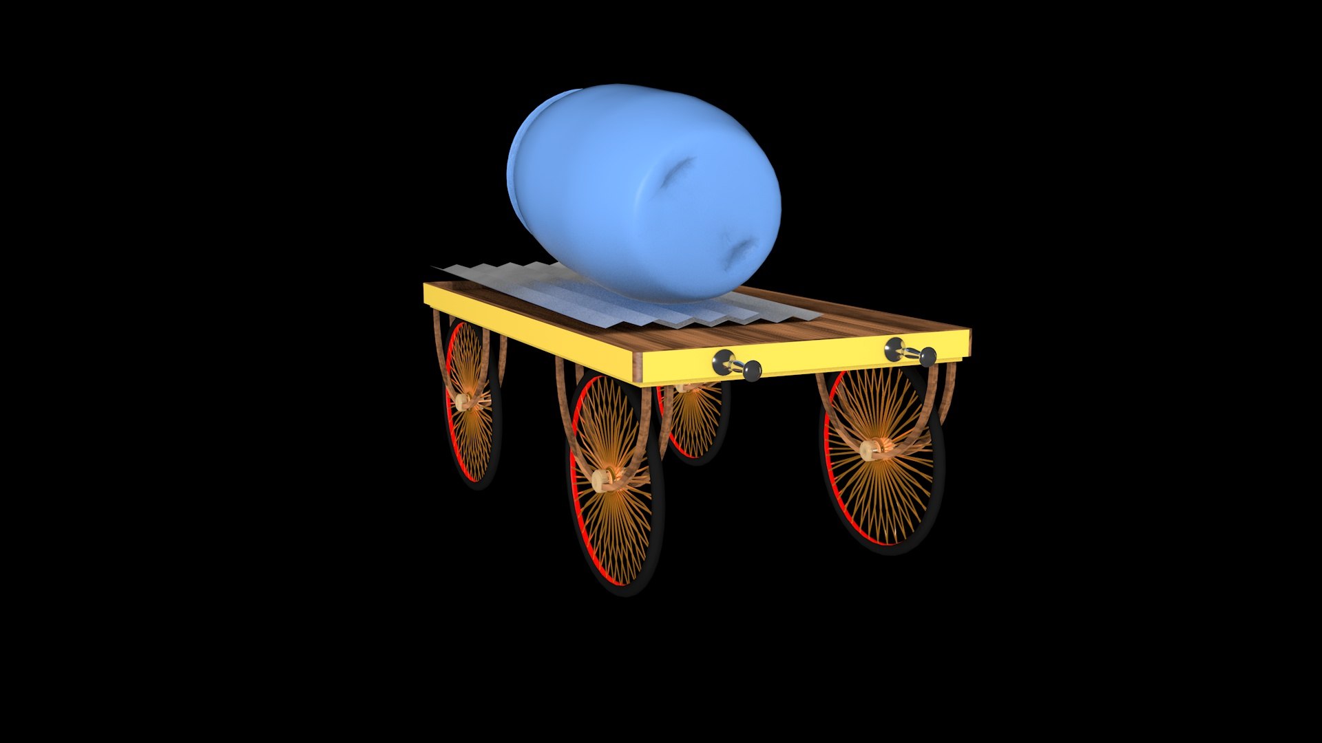 3D Indian Hand Cart HatGadi Model - TurboSquid 1819606