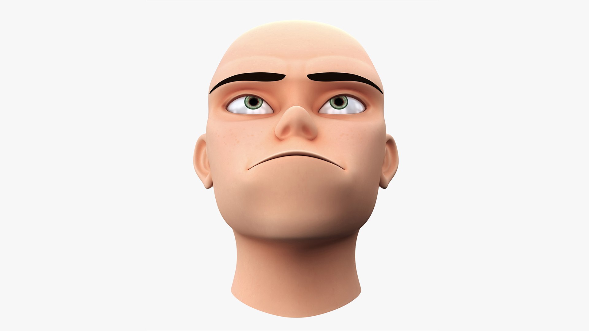 Anime Cartoon Head 3D Model - TurboSquid 2098506