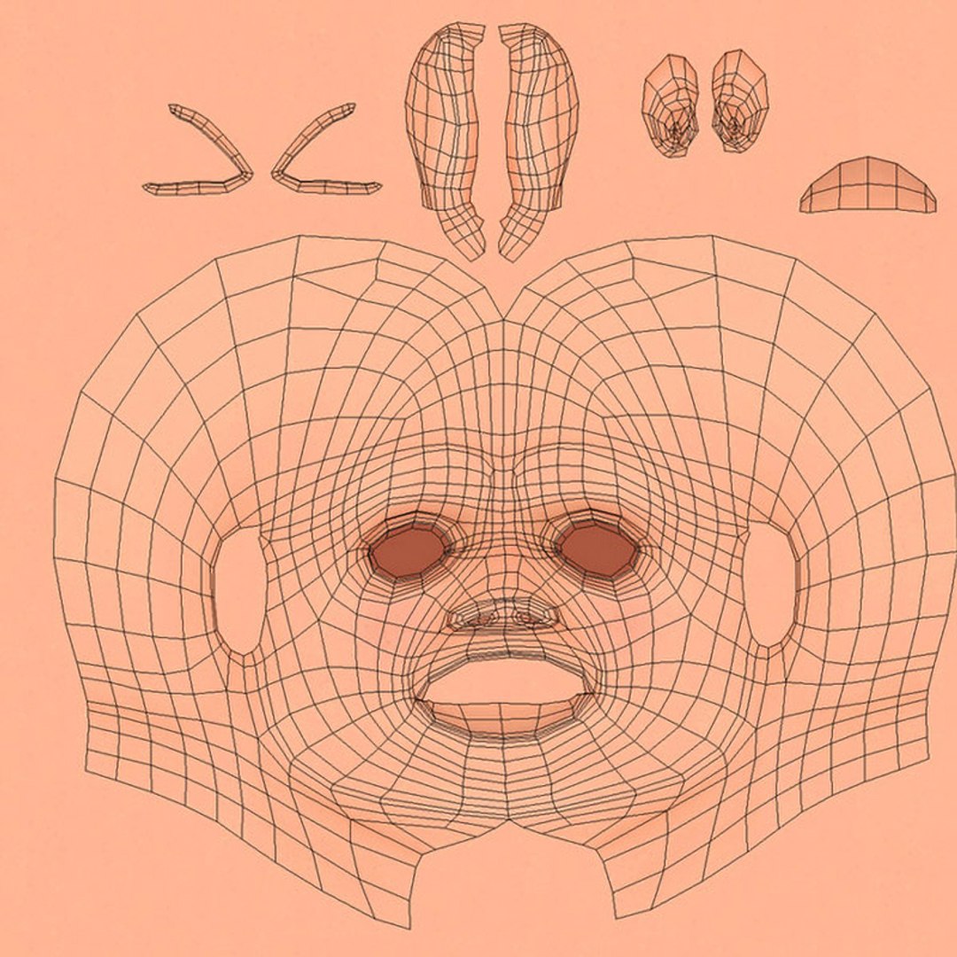 Anime Cartoon Head 3D Model - TurboSquid 2098506