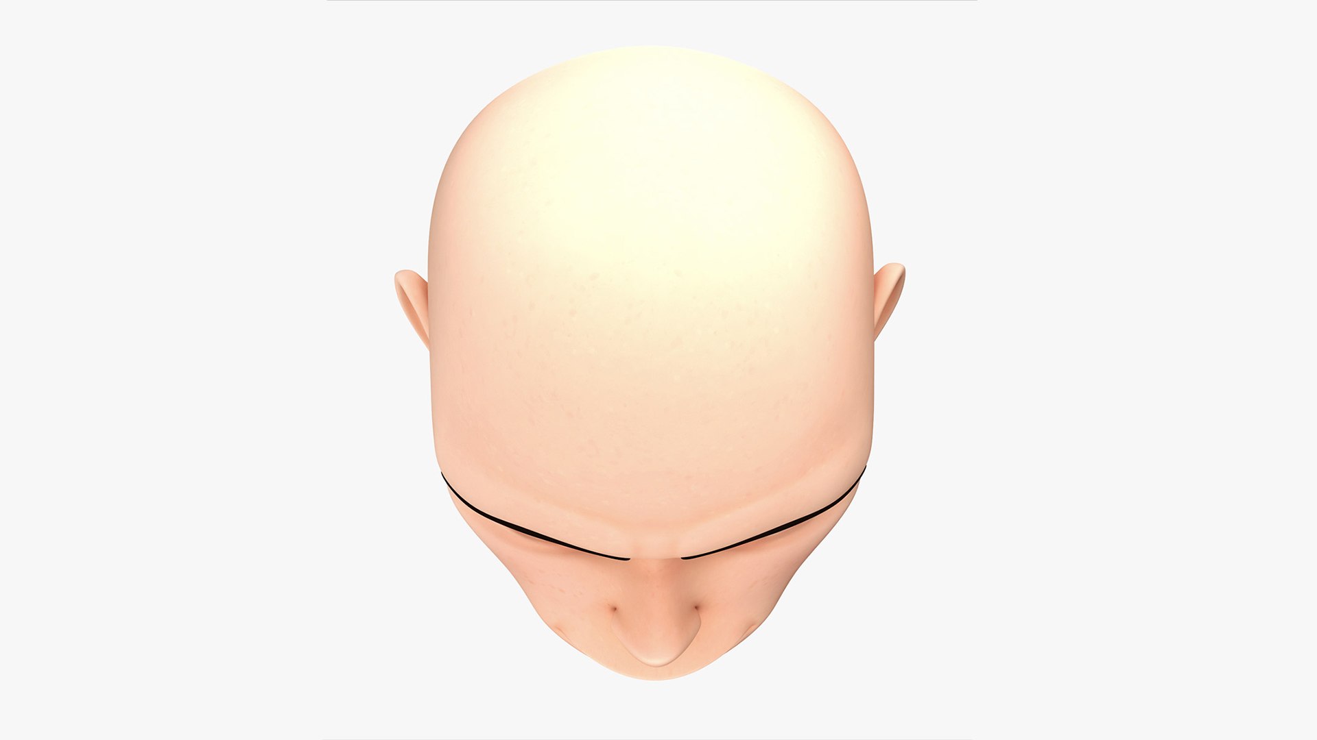 Anime Cartoon Head 3D Model - TurboSquid 2098506