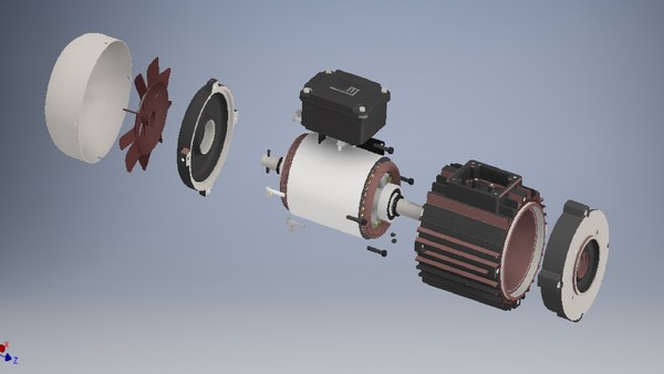 3D STL MOTOR CV Industrial