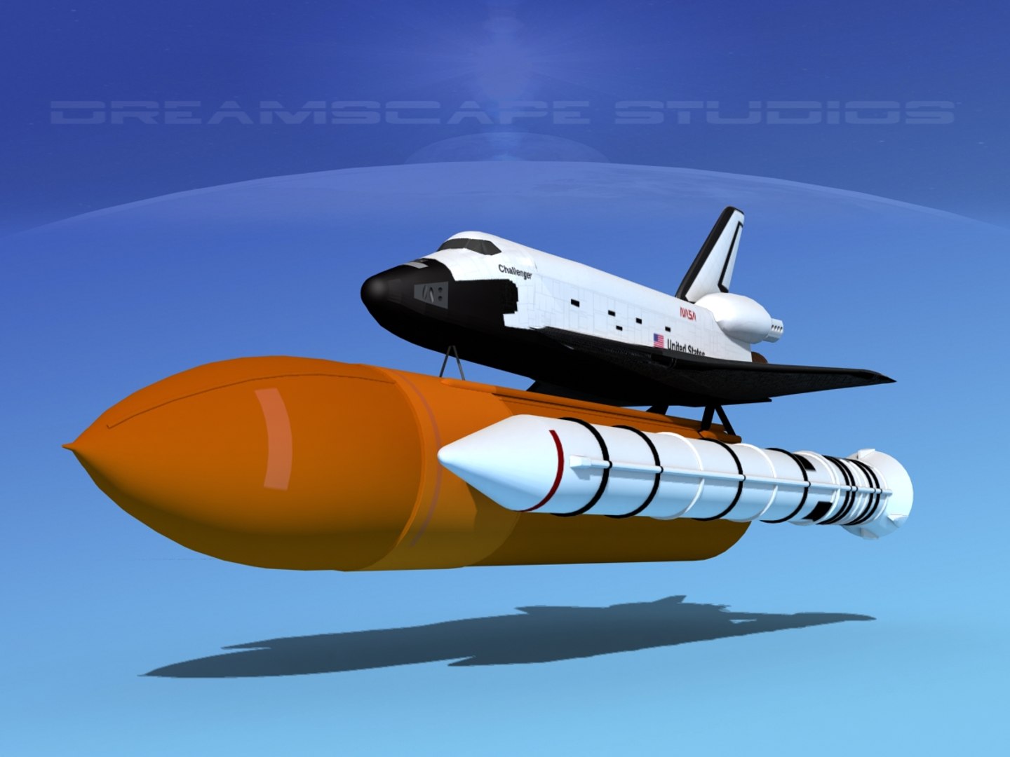 Launch Space Shuttle 3d Dxf