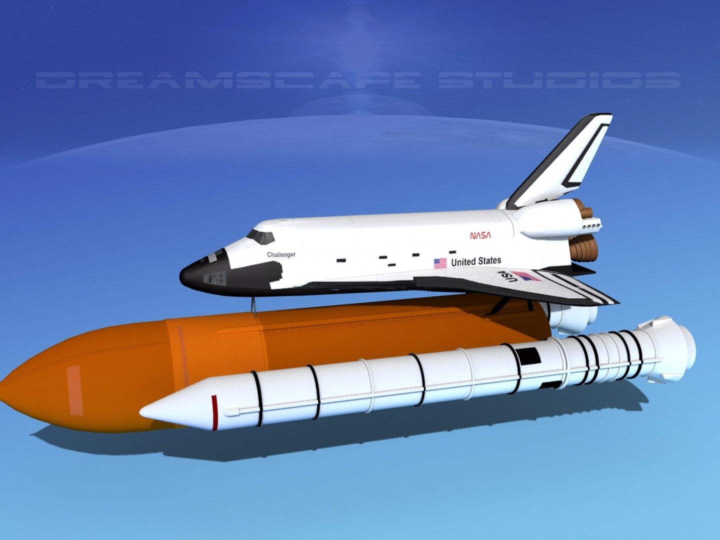 Launch Space Shuttle 3d Dxf