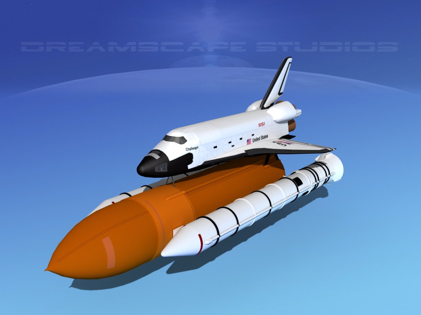 Launch Space Shuttle 3d Dxf