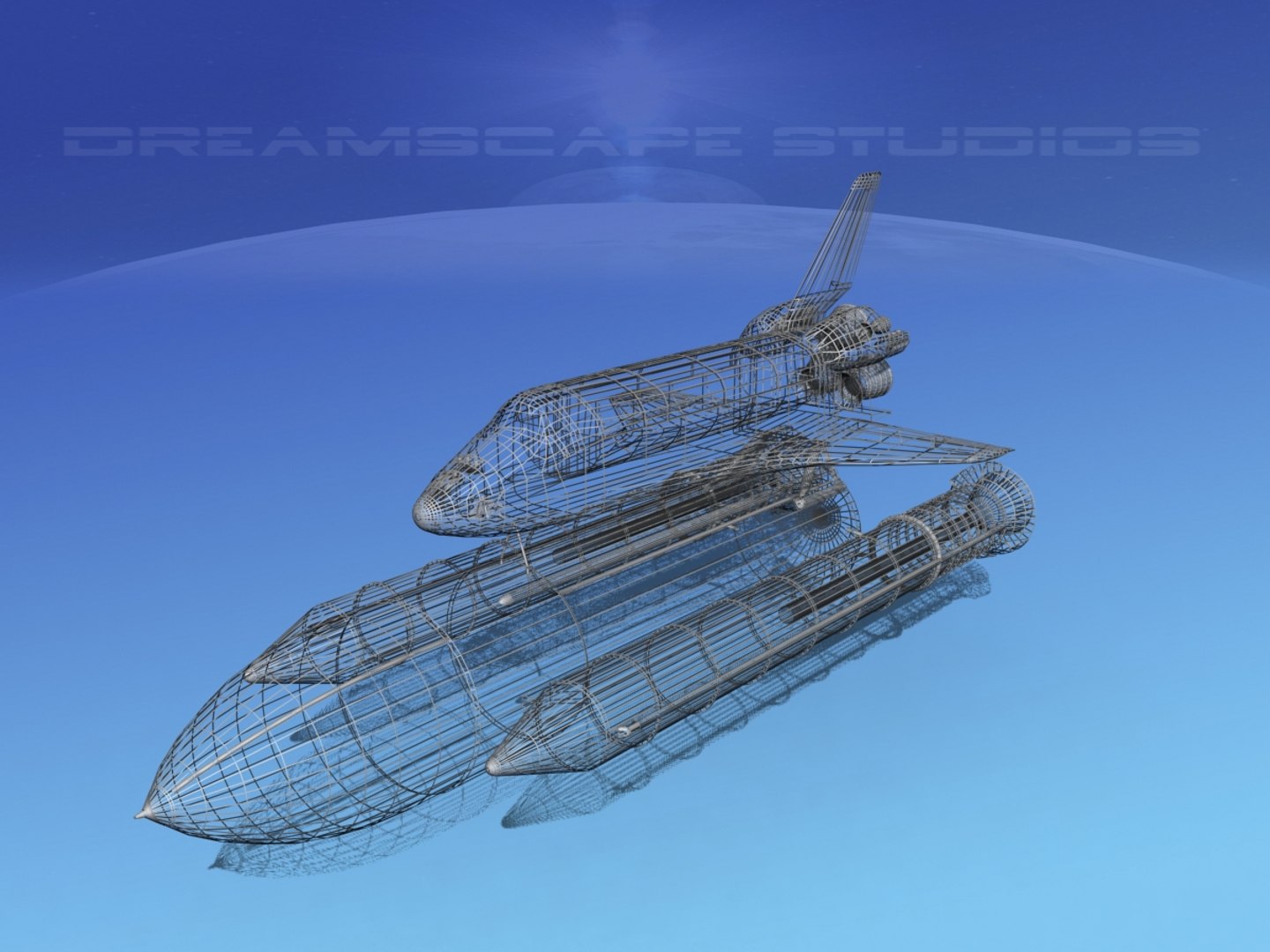 Launch Space Shuttle 3d Dxf