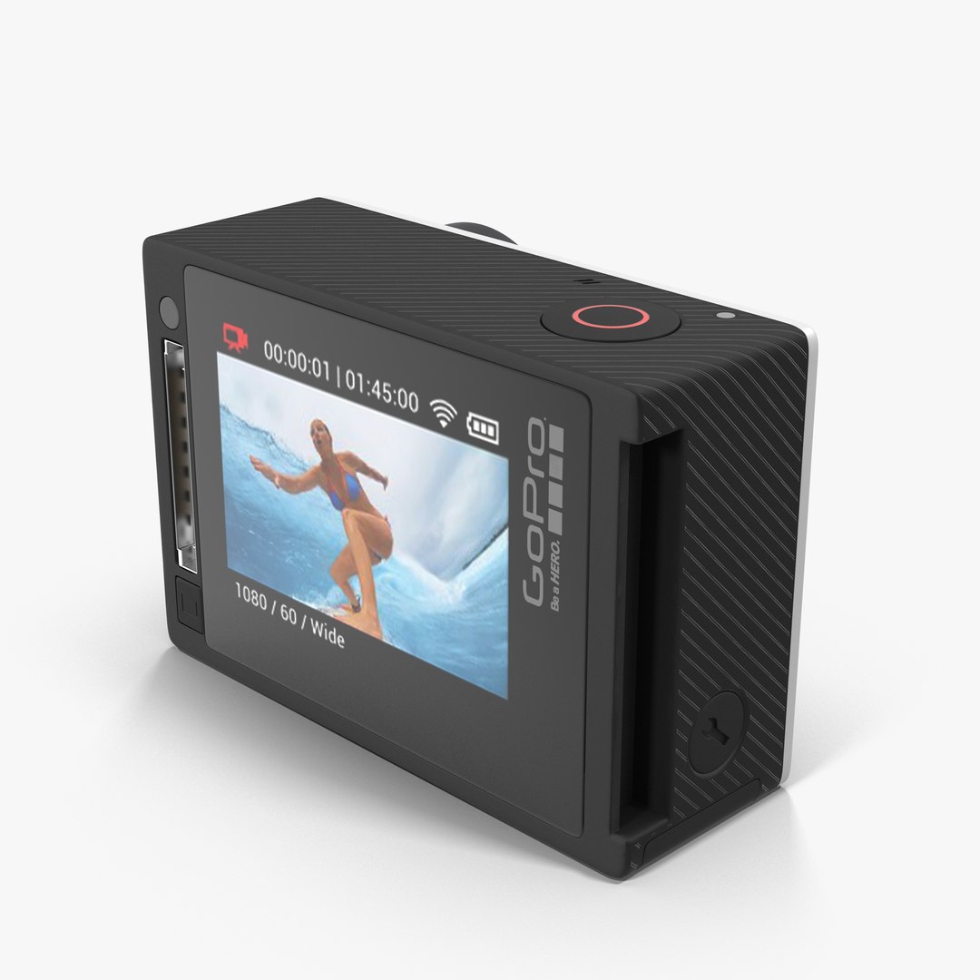3d hero 4 gopro model