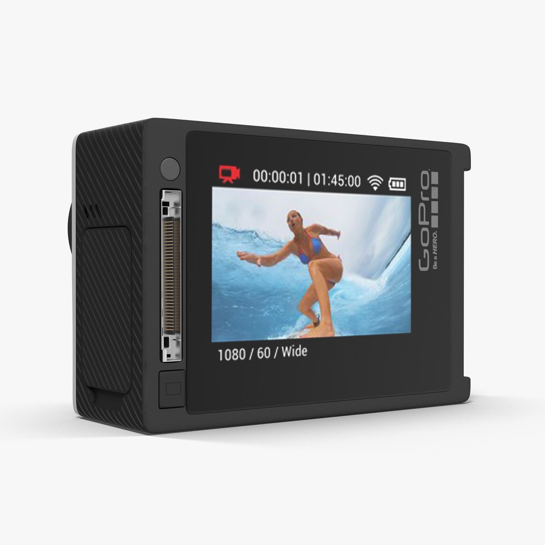 3d hero 4 gopro model