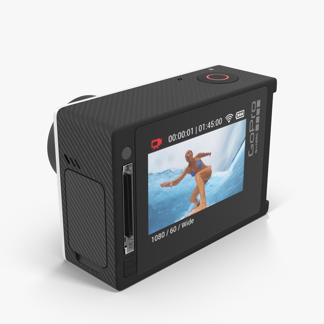 3d hero 4 gopro model
