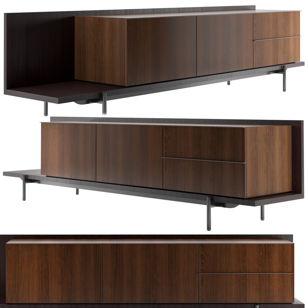 Bookcase Minotti Superquadra 2021 Collection 4 Model - TurboSquid 1813268
