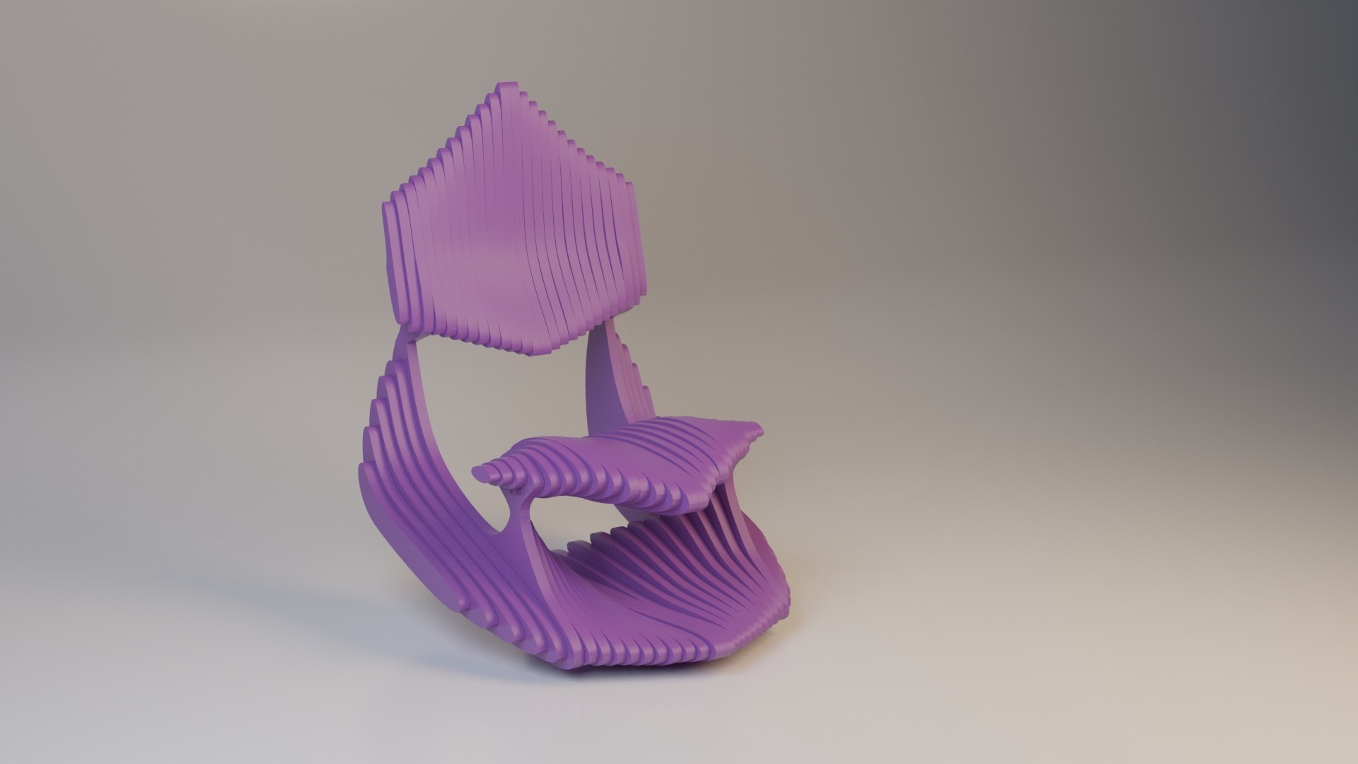 Modern Parametric Plastic Chair 3D model - TurboSquid 1735037