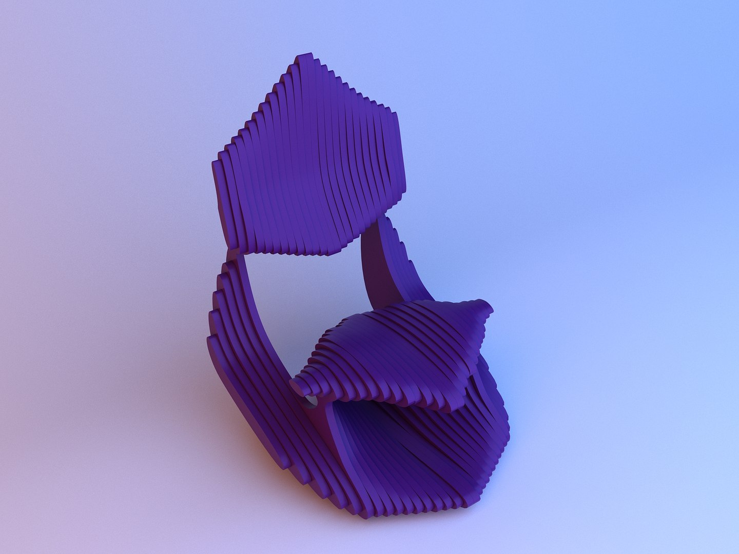 Modern Parametric Plastic Chair 3D Model - TurboSquid 1735037