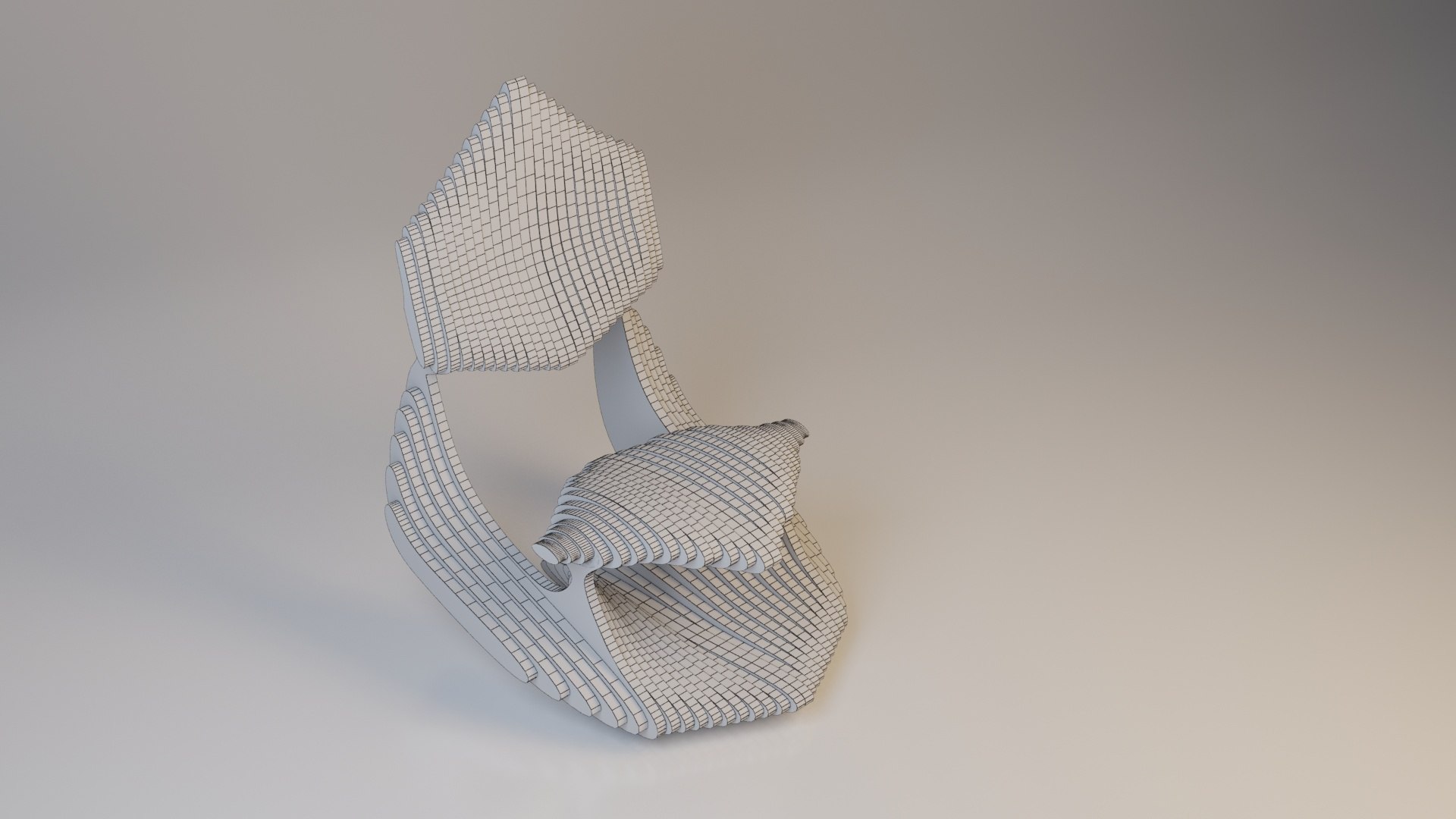 Modern Parametric Plastic Chair 3D Model - TurboSquid 1735037