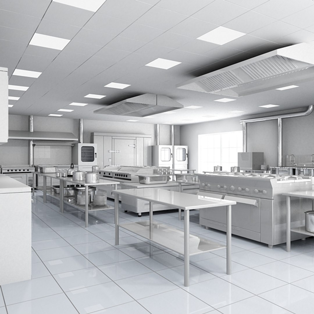 Commercial Kitchen 3d Obj