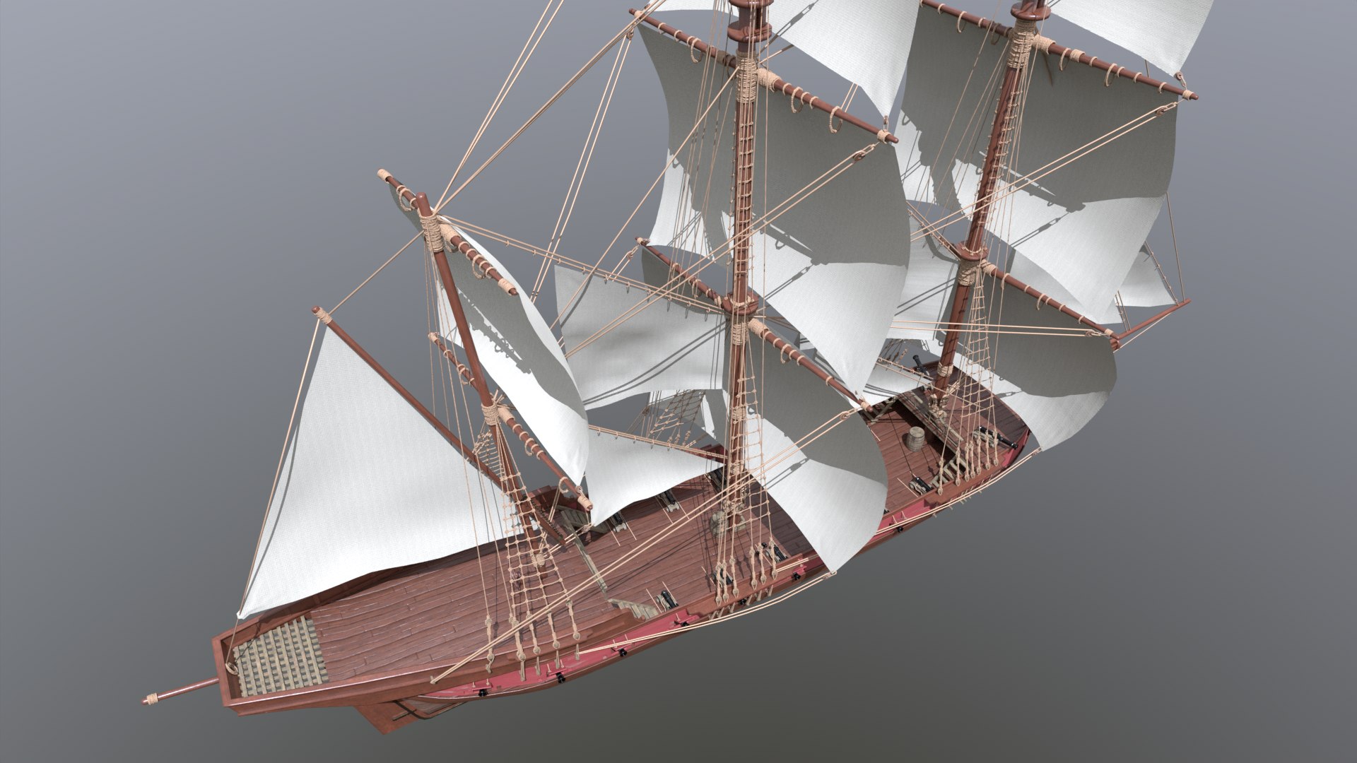 Frigate 3D Model - TurboSquid 2055462