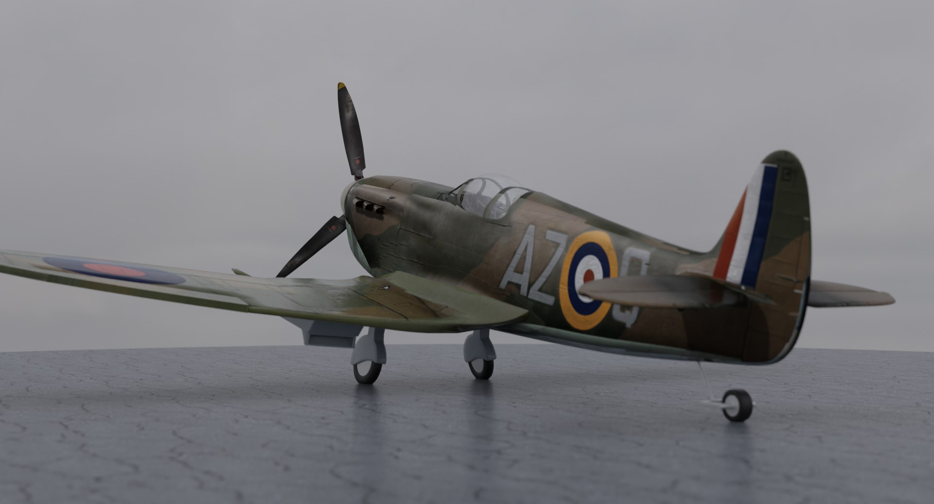 3D World War 2 Spitfire - TurboSquid 2104988