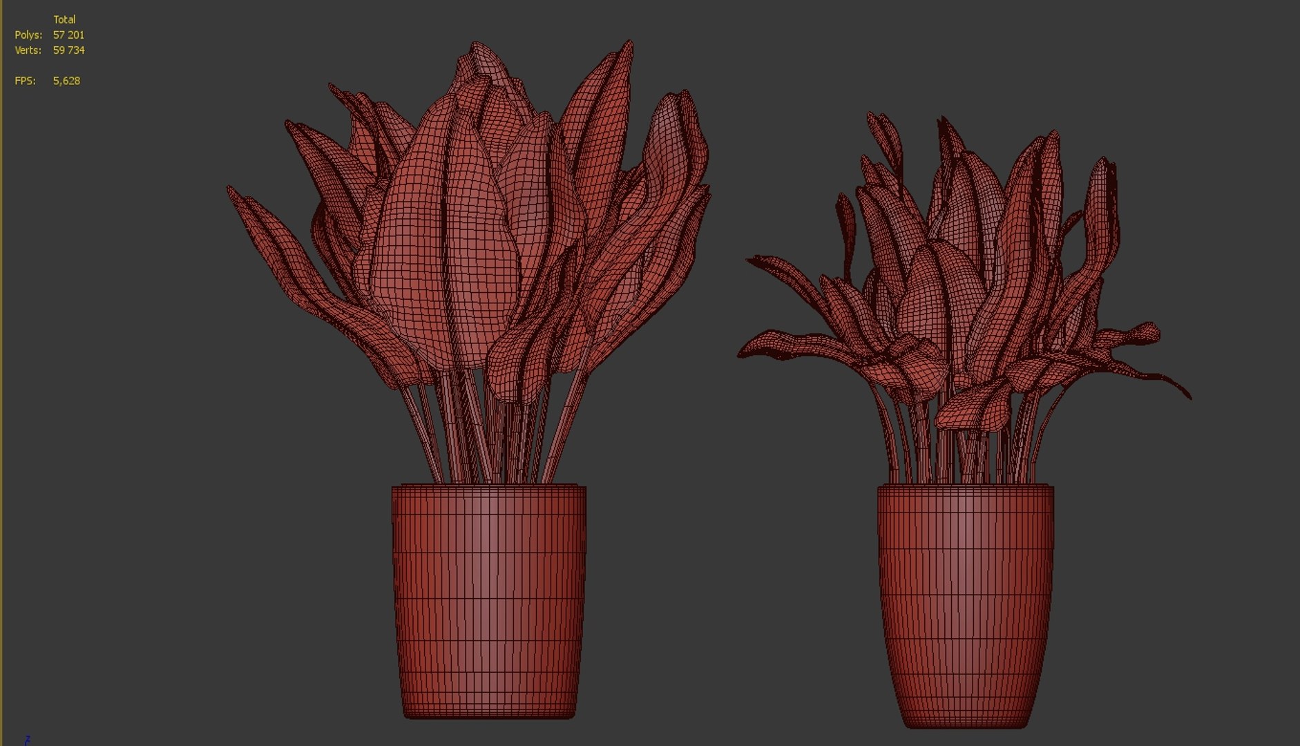 Flower pack 96 3D model - TurboSquid 1631538