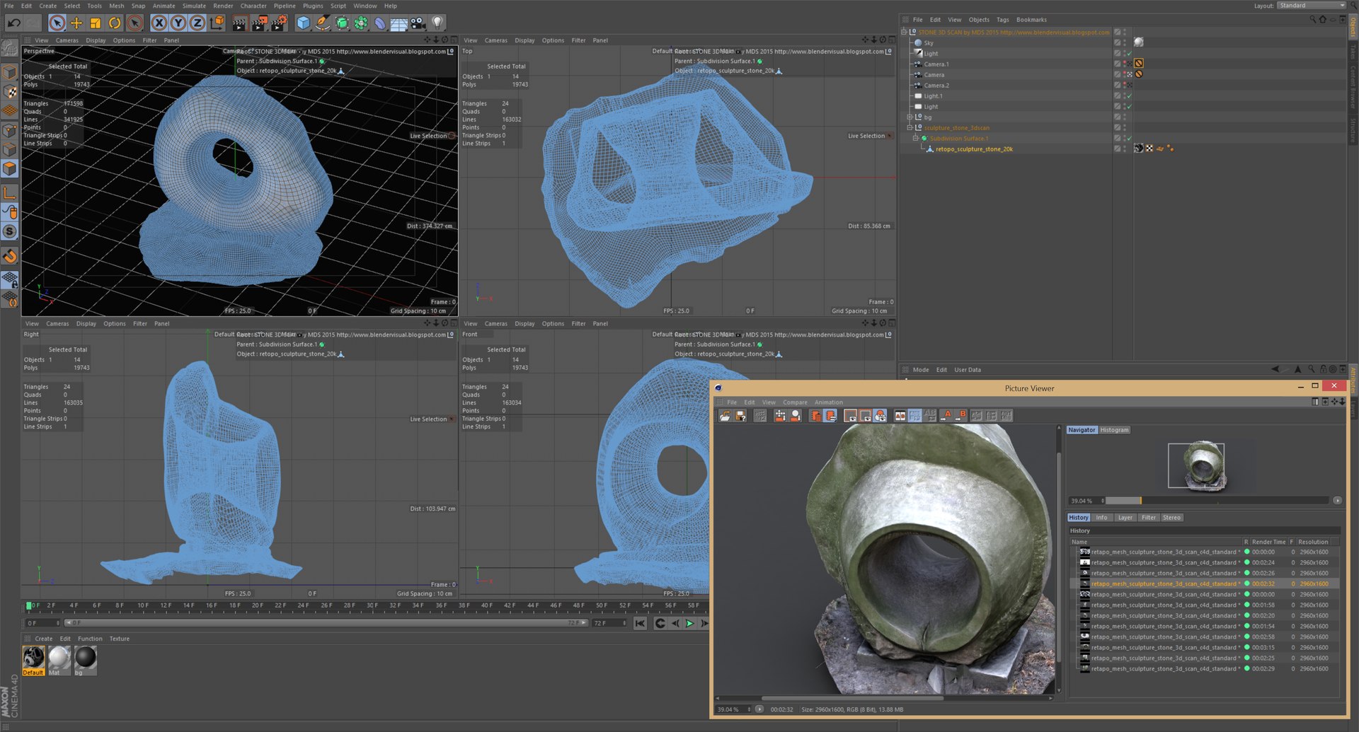 Sculpture Stone Scan Dxf