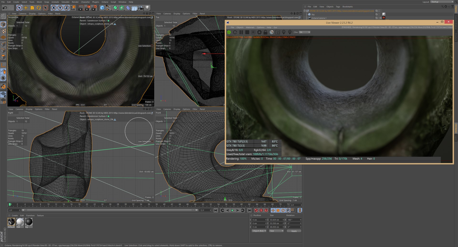 Sculpture Stone Scan Dxf