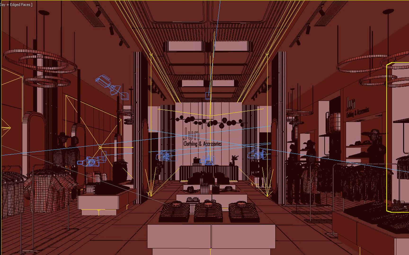 Modern Clothing Store Interior 3D Model - TurboSquid 1944516