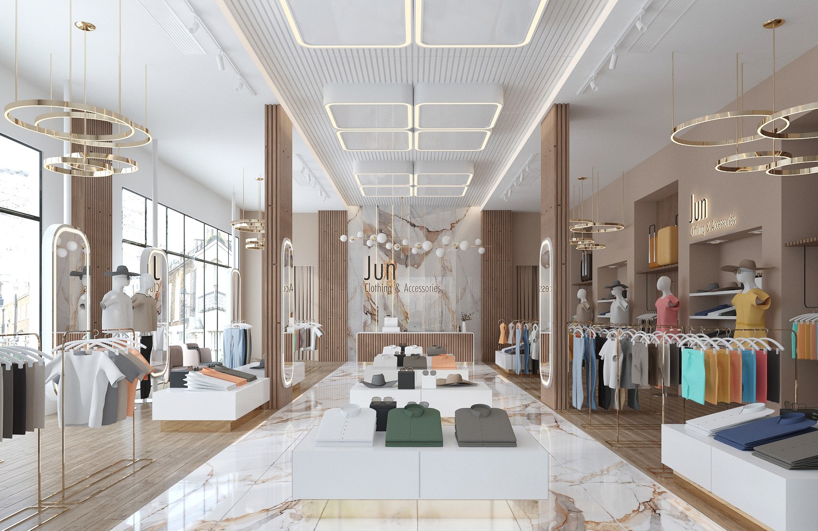 Clothing Store Interior Bundle Model - TurboSquid 2396183