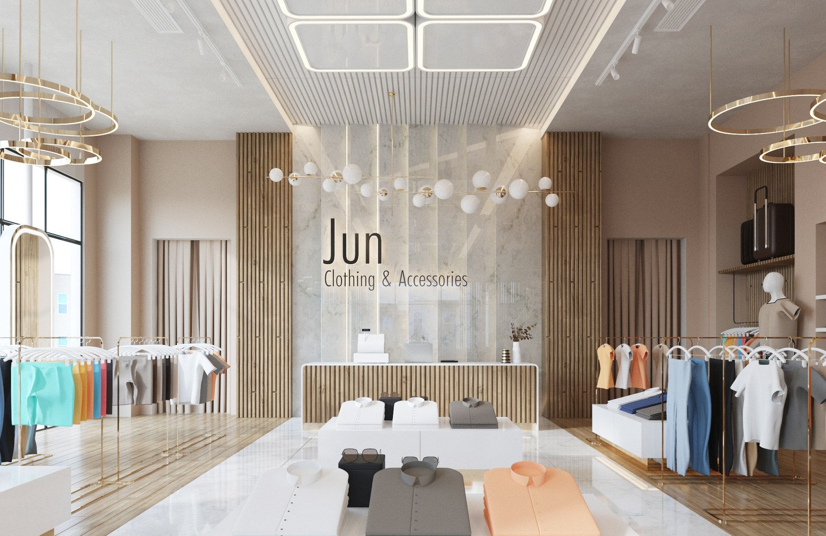Modern Clothing Store Interior 3D Model - TurboSquid 1944516