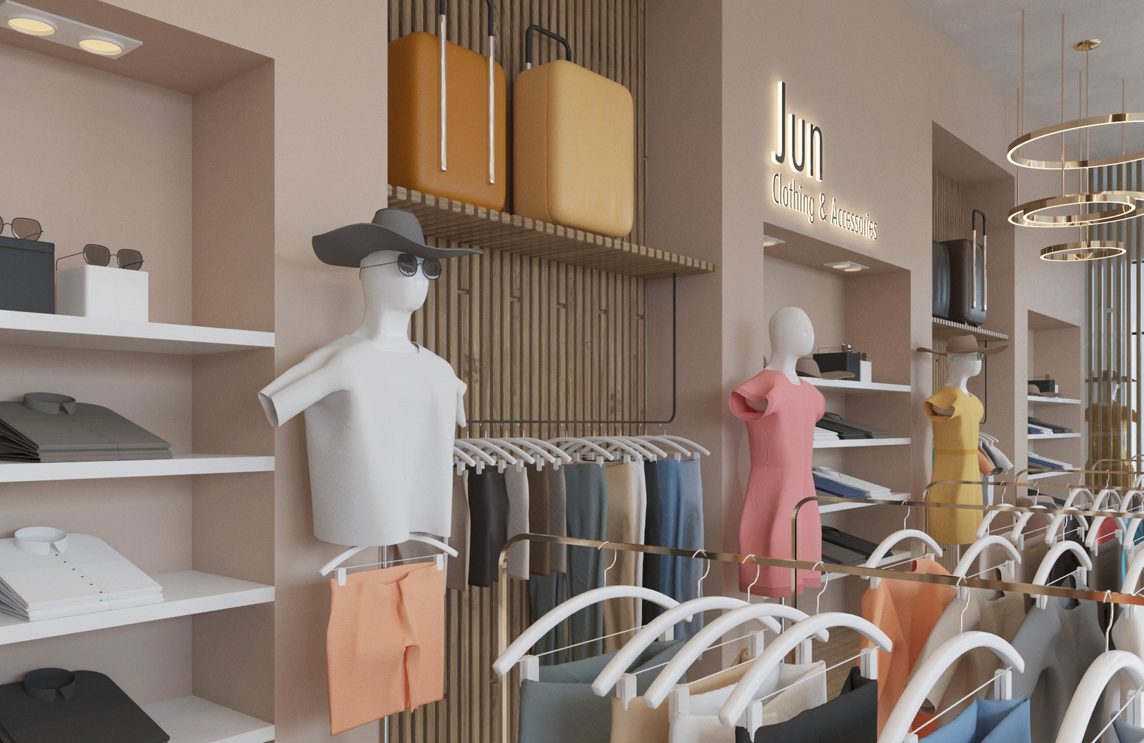 Modern Clothing Store Interior 3D Model - TurboSquid 1944516