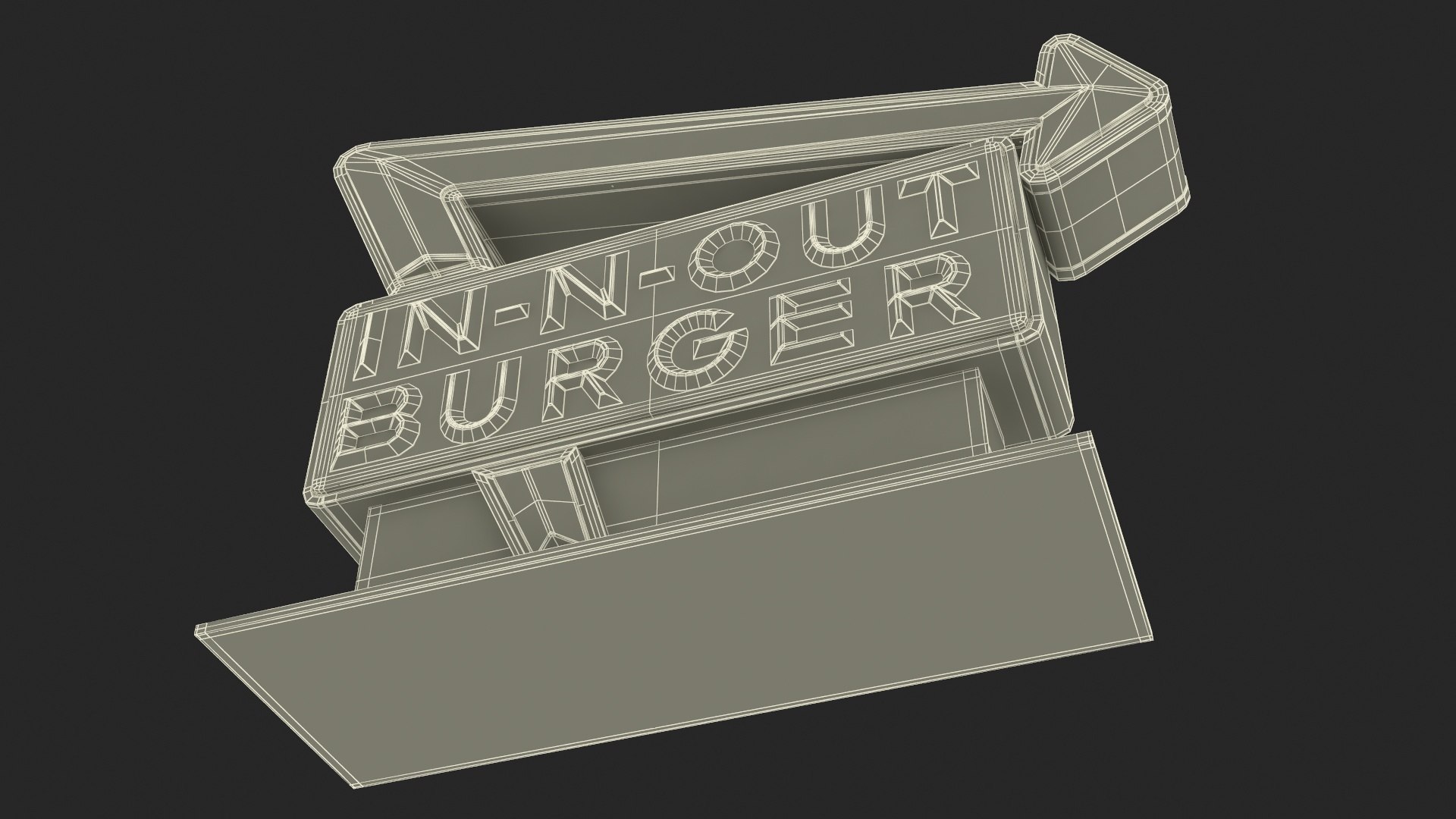 In N Out Burger Stand Light 3D Model - TurboSquid 2278819