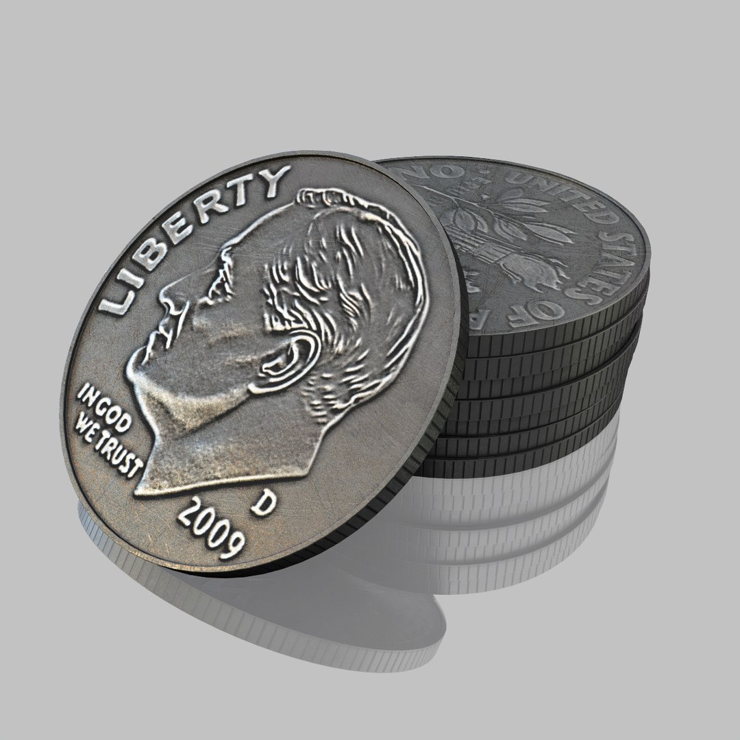 3d Model Dollar Set Banknotes