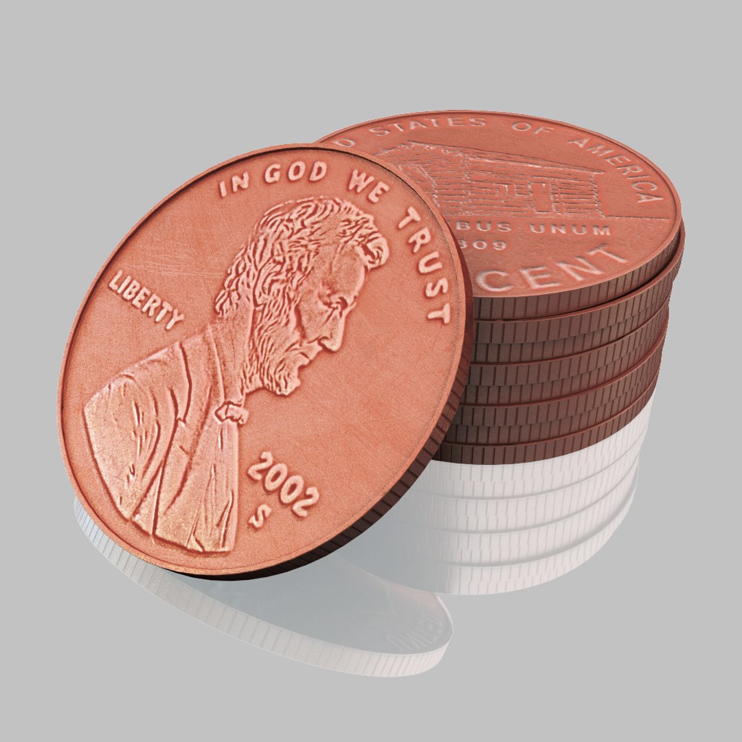 3d Model Dollar Set Banknotes