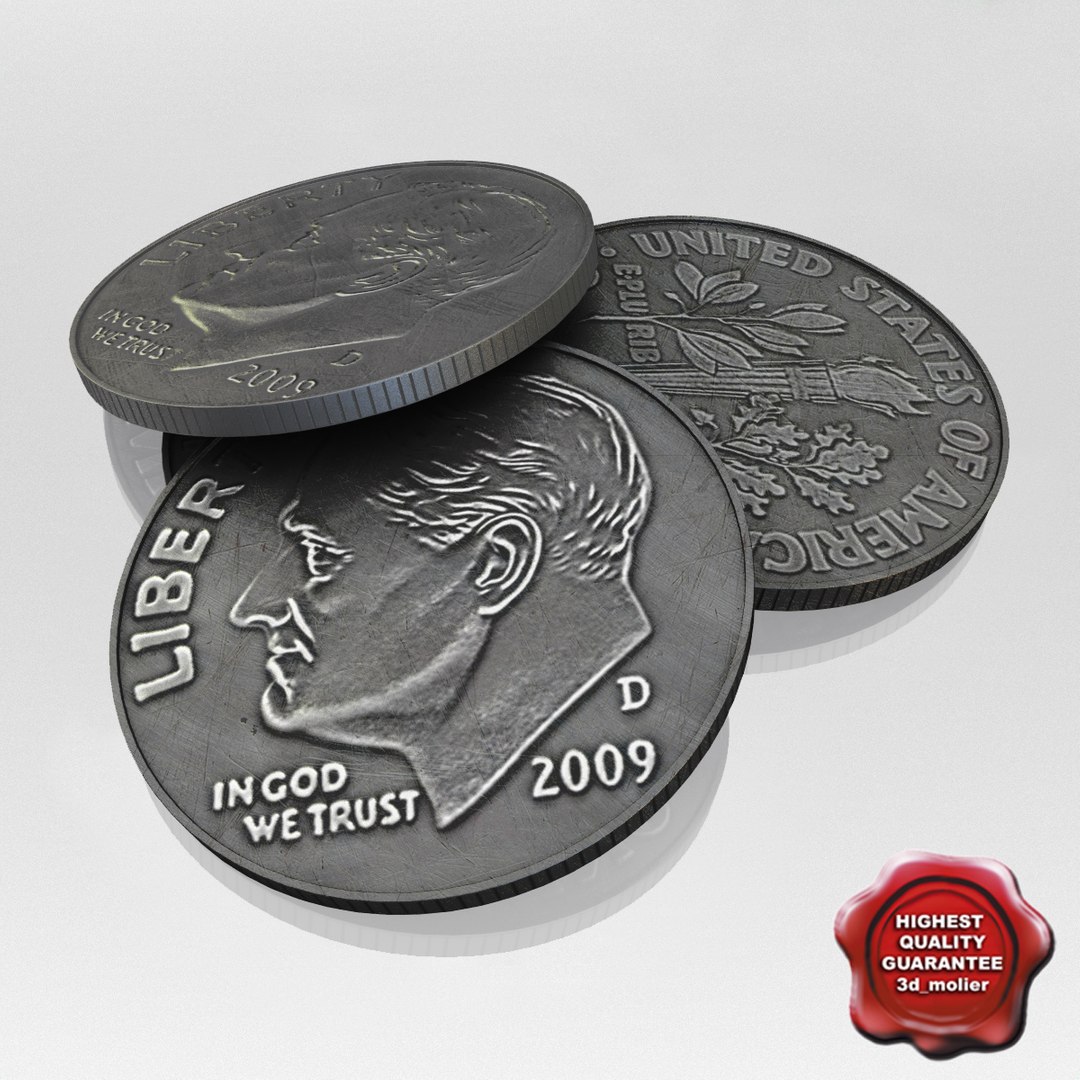 3d Model Dollar Set Banknotes