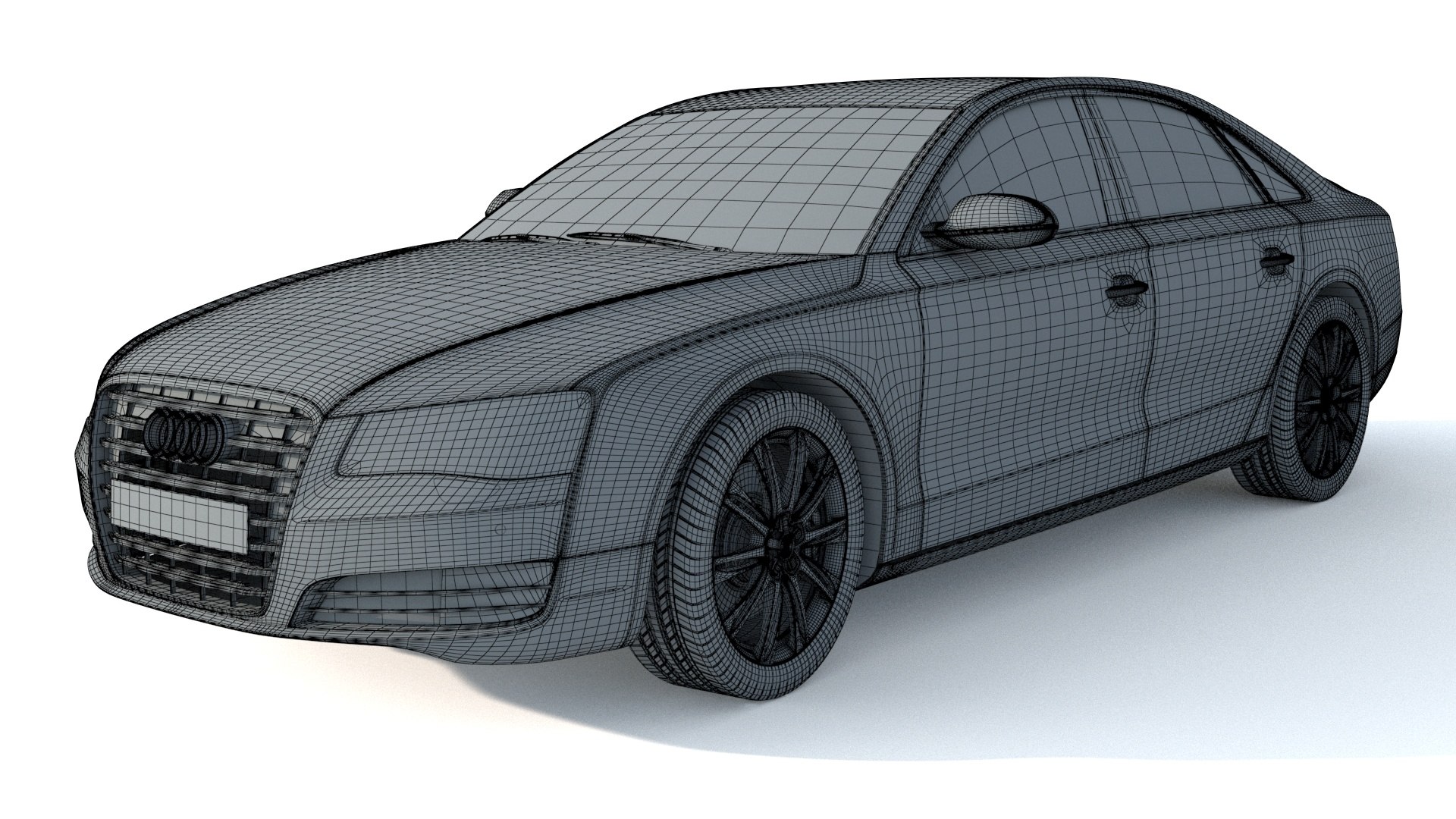 3D Model Audi A8 - TurboSquid 2001587