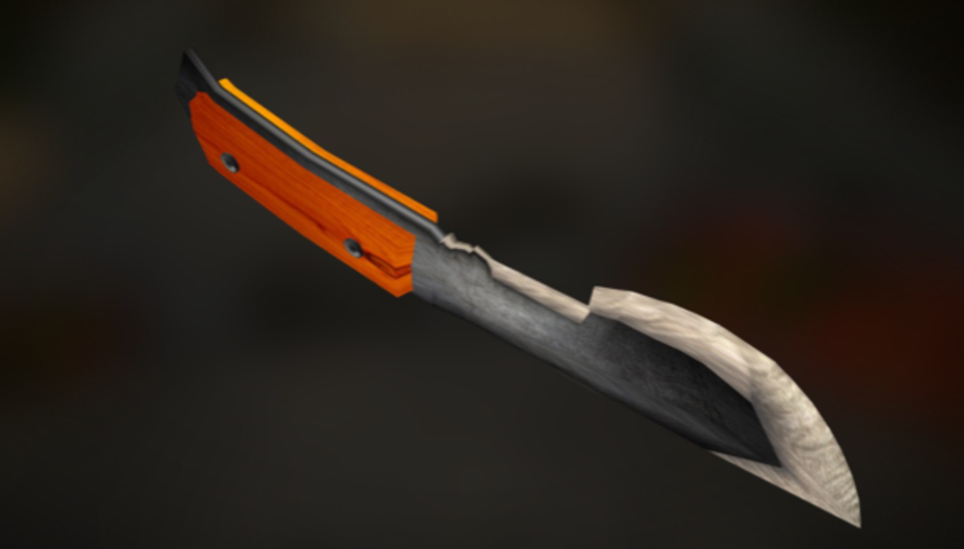 3d model of tracker knife