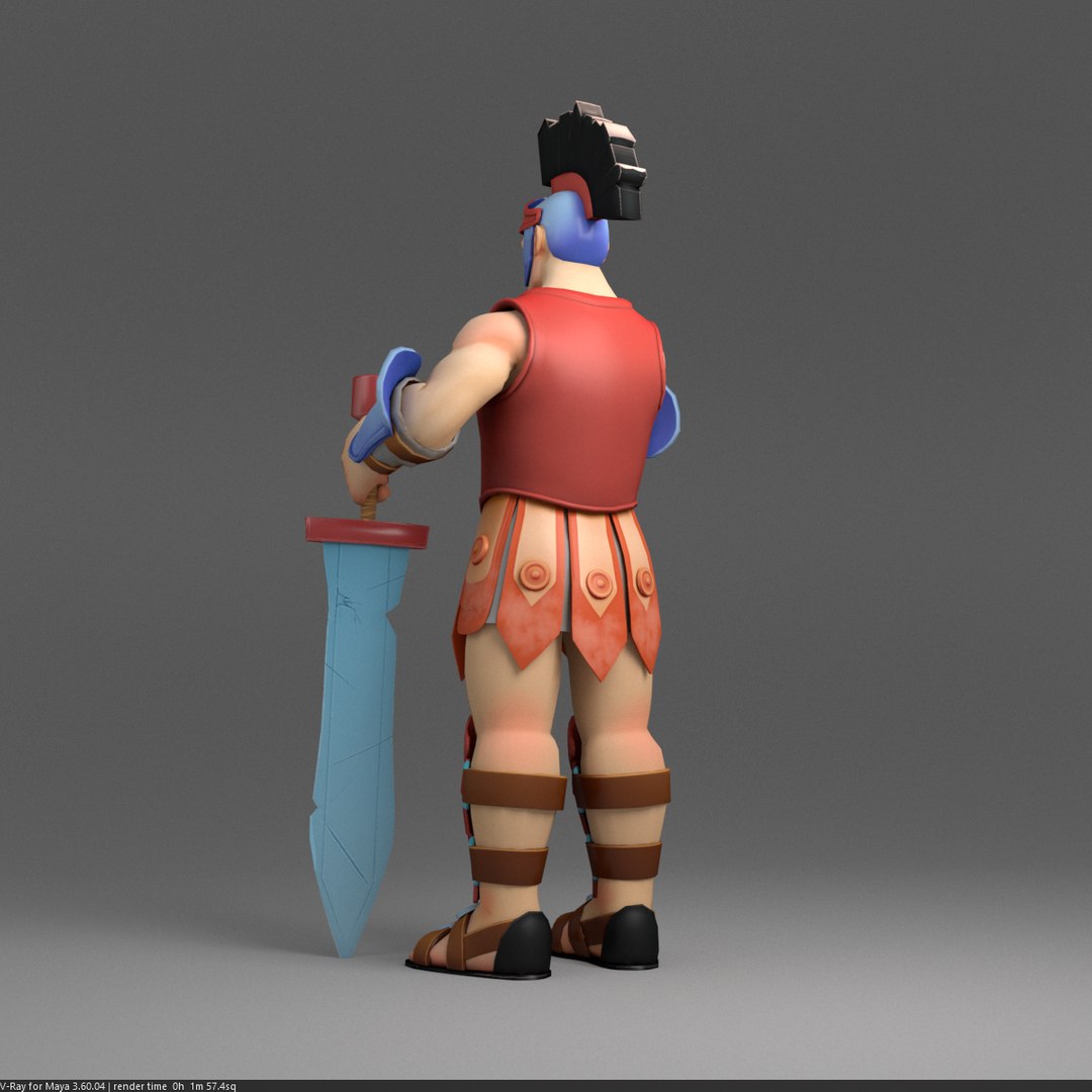 3D Roman Stylized Character - TurboSquid 1307684