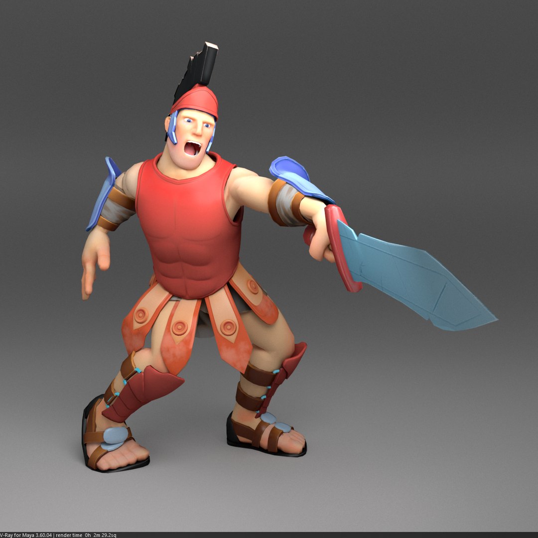 3D roman stylized character - TurboSquid 1307684
